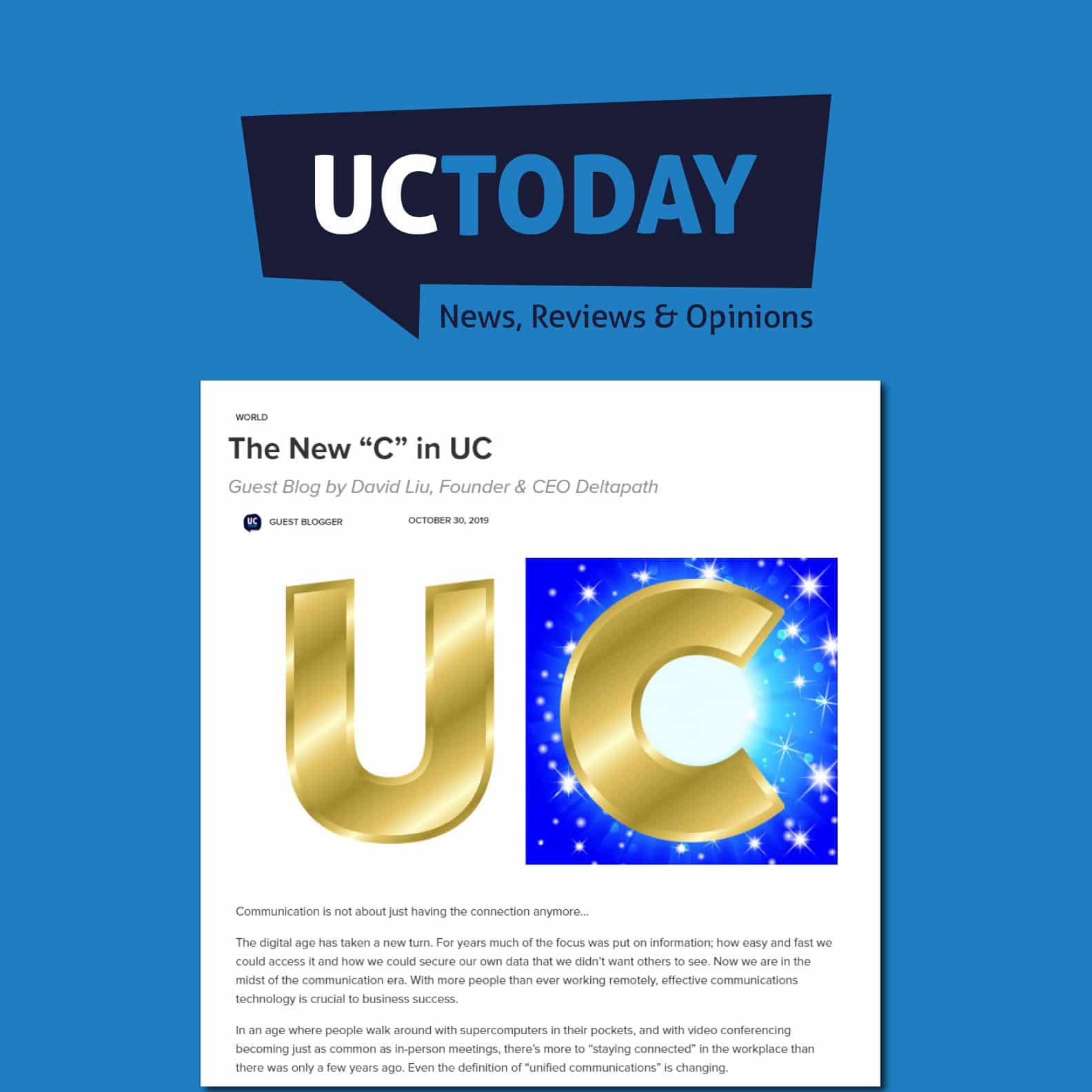 UC Today: The New “C” in UC - Deltapath