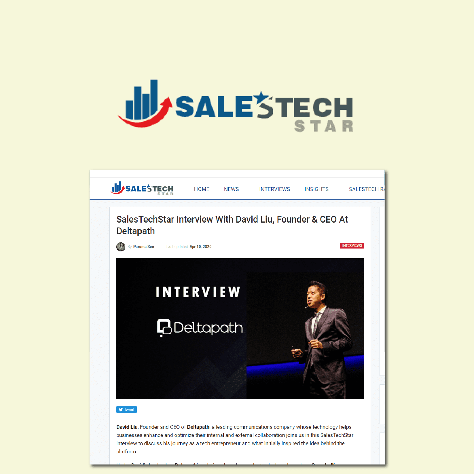 Salestech Star: Interview With David Liu, CEO of Deltapath
